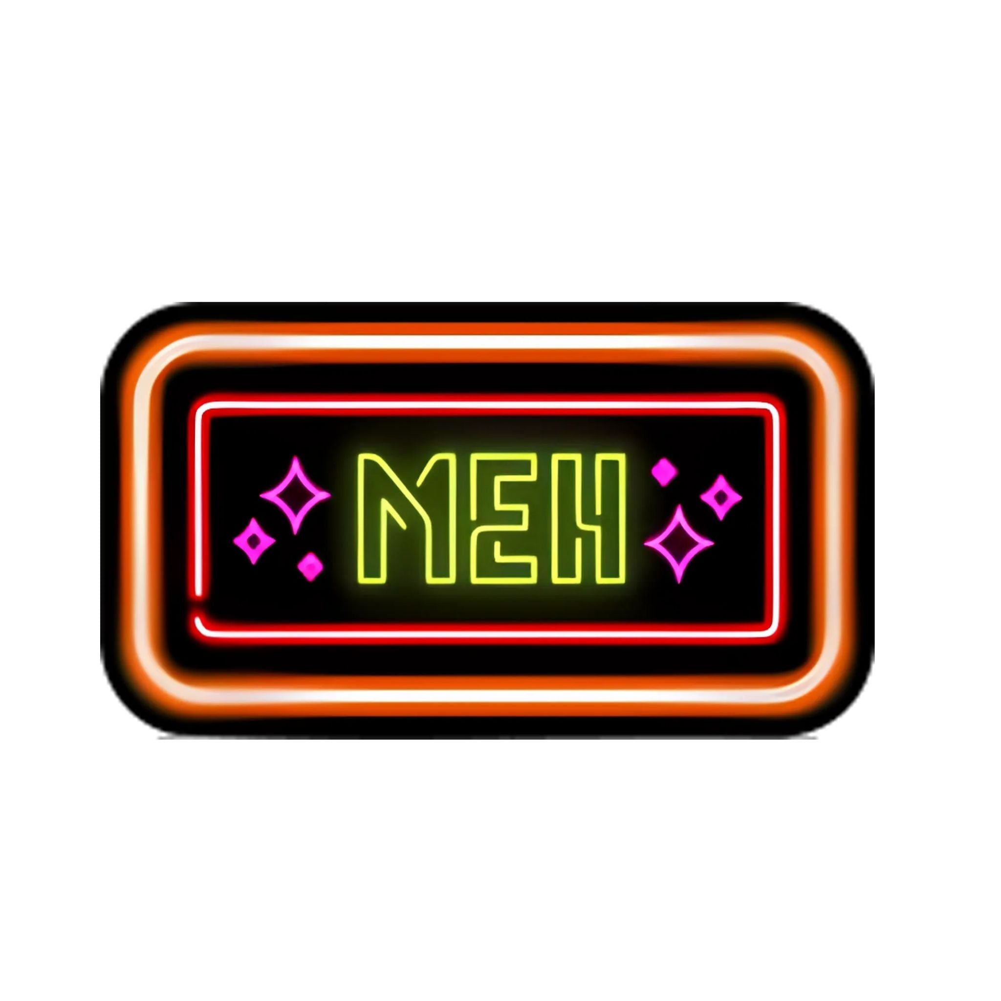 Meh Neon Sticker – Imperfect Inspiration