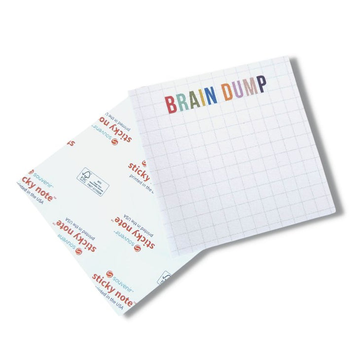 Brain Dump Gridded Sticky Notes – Imperfect Inspiration