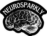Neurosparkly Brain Holographic Sticker – Imperfect Inspiration