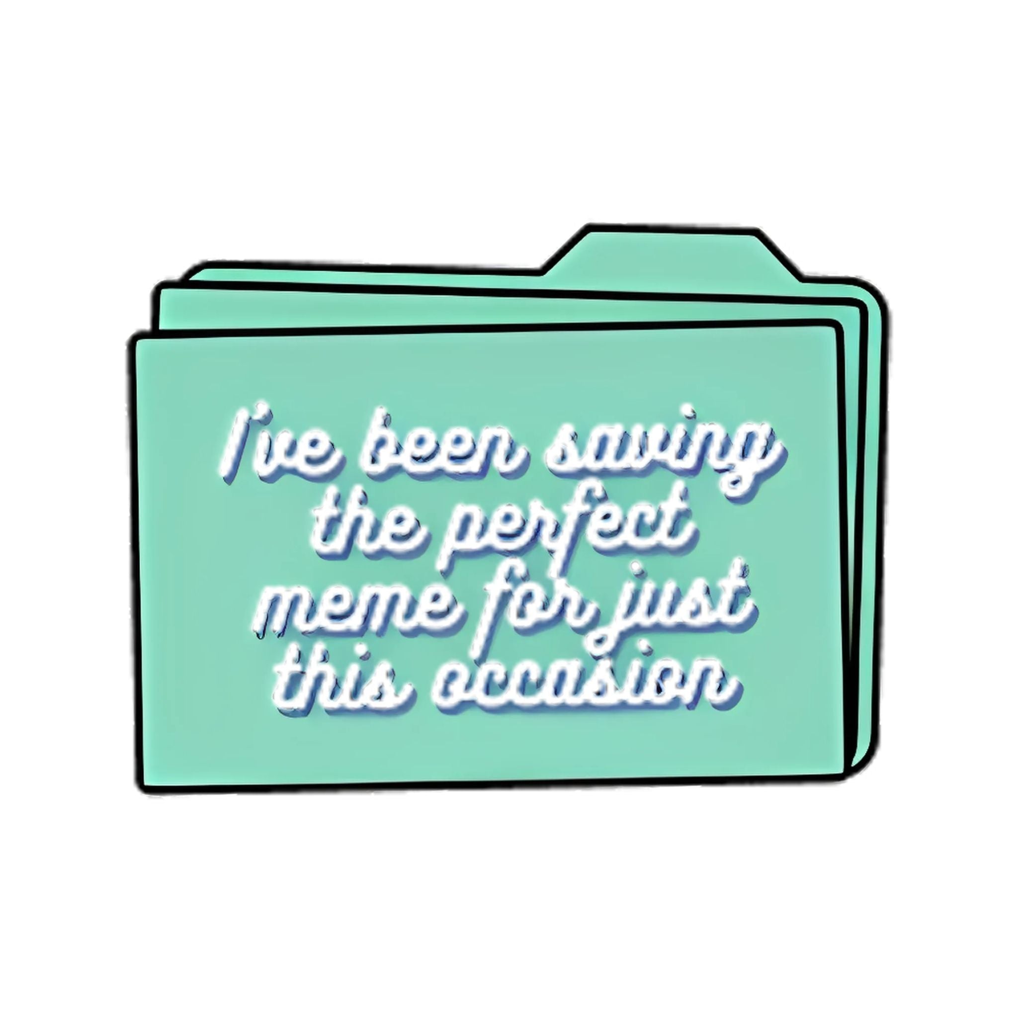 Perfect Meme Folder Sticker – Imperfect Inspiration