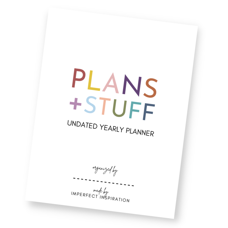 Yearly Undated Planner Digital Download – Imperfect Inspiration